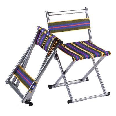 China Outdoor Fishing Camping Chair with Backrest Portable and Lightweight Metal Iron Stool for sale