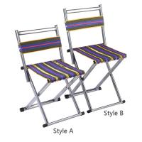 China Outdoor Fishing Camping Chair with Backrest Portable and Lightweight Metal Iron Stool for sale