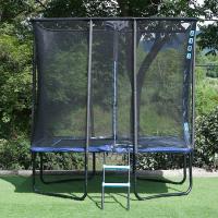 China Unisex Outdoor Garden Park Fitness Elastic Bed Rectangle Trampoline with Safety Net for sale