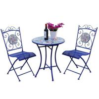 China European Outdoor Bistro Set for Balcony Small Three-Piece Table And Chair Garden for sale