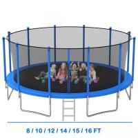 China 14 FT or OEM Indoor Outdoor Garden Adults Kids Trampoline with Safety Protection Net for sale