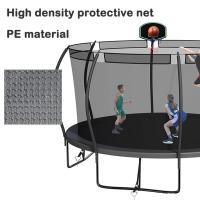 China Adult Children Kids Basketball Hoop Set Trampoline with Protective Net and Logo Option for sale