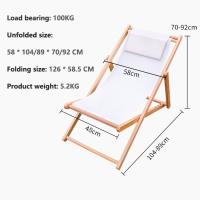 China Solid Wood Folding Lounge Chair for Outdoor Garden Beach and Camping Foldable Design for sale