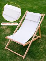 China Solid Wood Folding Lounge Chair for Outdoor Garden Beach and Camping Foldable Design for sale