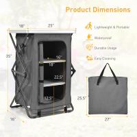 China Outdoor Furniture Foldable Portable Table for Garden Camping Portable Storage Cabinet for sale