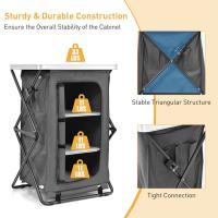 China Outdoor Furniture Foldable Portable Table for Garden Camping Portable Storage Cabinet for sale