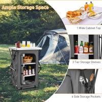 China Outdoor Furniture Foldable Portable Table for Garden Camping Portable Storage Cabinet for sale