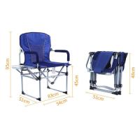 China Outdoor Camping Picnic Fishing Chair with Side Table Lightweight and Portable Design for sale