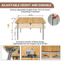 China Outdoor Travel Garden Lightweight Adjustable Height Folding Table for Camping and Picnic for sale