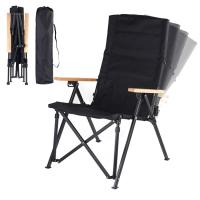 China Metal 4-Position Adjustable Backrest Folding Chair for Camping Fishing Hiking Outdoor for sale