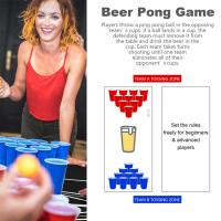 China Outdoor Garden Bar Bistro Cafe Patio Party Portable Collapsible Metal Beer Pong Table for sale