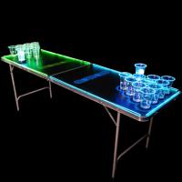 China Folding Portable Beer Pong Table for Outdoor Garden Bar Bistro Cafe Patio Party Event for sale