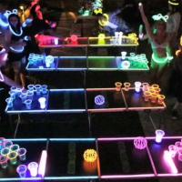 China Folding Portable Beer Pong Table for Outdoor Garden Bar Bistro Cafe Patio Party Event for sale