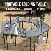 China 50*22*10/30/40cm DIY Beach Picnic Camping Coffee Dinning Tactical Table for Courtyard for sale