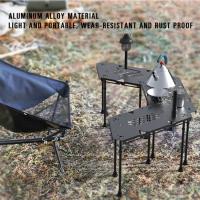China 50*22*10/30/40cm DIY Beach Picnic Camping Coffee Dinning Tactical Table for Courtyard for sale