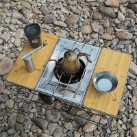 China Lightweight Portable Adjustable Barbecue Beach Picnic Camping Kitchen Igt Table with 1 for sale