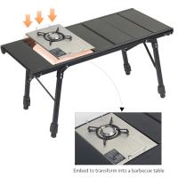 China Adjustable Lightweight Camping Table for Hiking Garden BBQ Beach Picnic Kitchen for sale
