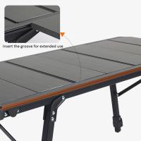 China Adjustable Lightweight Camping Table for Hiking Garden BBQ Beach Picnic Kitchen for sale