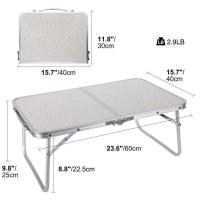China Indoor Outdoor Portable Aluminum MDF Table for Camping Beach Picnic for sale