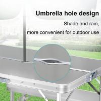 China Folded Outdoor Garden Patio Portable Aluminum Camping Dinning Table and Chair Set for Barbecue Beach Picnic for sale