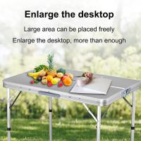 China Folded Outdoor Garden Patio Portable Aluminum Camping Dinning Table and Chair Set for Barbecue Beach Picnic for sale