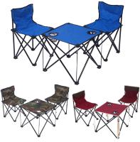 China Fishing Camping Beach Fabric Double Portable Outdoor Garden Chair and Table for Adults for sale