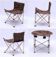 China Fishing Camping Beach Fabric Double Portable Outdoor Garden Chair and Table for Adults for sale