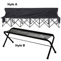China OEM Collapsible Bench Portable 6 Seats Foldable Beach Chair with Carry Bag and Back for sale