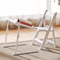 China Modern Simple Small Portable White Plastic Resin Folding Dining Chairs for Hotel Wedding for sale