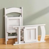 China Modern Simple Small Portable White Plastic Resin Folding Dining Chairs for Hotel Wedding for sale