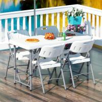 China Foldable Outdoor HDPE Plastic Metal Adjustable Party Event Picnic Dining Table for Camping for sale