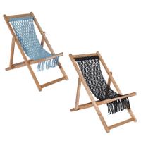 China Custom Logo Embroidery or Printing Outdoor Patio Camping Swimming Rope Weave Canvas Chair for sale