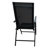China Outdoor Courtyard High Backrest Folding Reclining Chair with 7 Adjustable Positions for sale