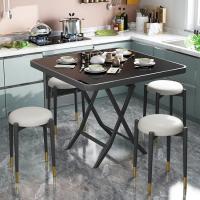 China Outdoor Table Metal Tempered Glass Square Round Folding Foldable Coffee Dining Table for sale