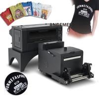 China A2 DTF Printer with Powder Shaker 42cm Printing Width 2 Xp600 Printheads Hoson Board for sale