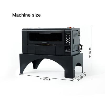 China ANDEMES A3 DTF Printer for T-Shirts Dual XP600 Head 330mm PET Film Printer with Powder Shaker for sale