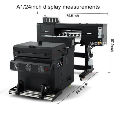 China Andemes 24 Inch DTF Printer 2 Epson I3200 Printheads 600mm PET Film A1 Heat Press Machine for sale