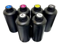 China ANDEMES UV DTF Printer Ink 1000ml CMYKW+V for DX5 DX7 XP600 4720 I3200 L1800 Printers for sale