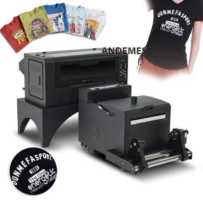 China A3 DTF Printer with Powder Shaker for T Shirt Printing 330mm Width 2 Xp600 Printhead Hoson Board for sale