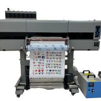China UV Printer 60cm 6090 Roll to Roll PET Film Transfer Printing Machine 3 I3200 Print Heads for sale