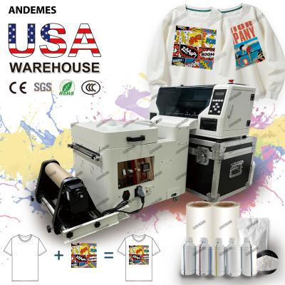 China A3 Dtf Printer XP600 Heads Printing Machine With Shaker Powder Machine for sale