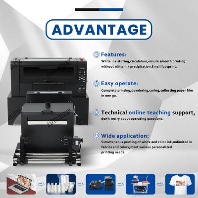 China ANDEMES A2 DTF Printer 420mm 17inch with Powder Shaker for T-shirt Textile Printing for sale