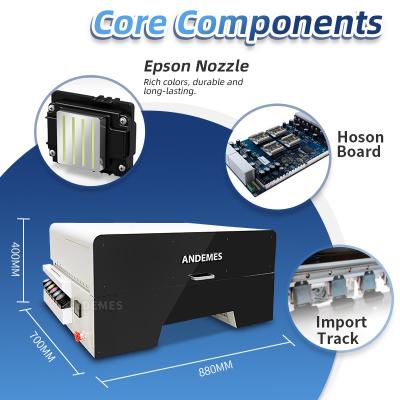 China Andemes A3 DTF Inkjet Printer Windows 7 8 10 Compatible White Ink Circulation System for Cloths Label Printing for sale