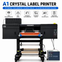 China A1 UV Crystal Label Printer With Epson I3200 Wide Format Roll Printing System for sale