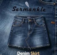 China Vintage Washed Versatile Denim Skirt Collection Classic Mini Midi Maxi Silhouettes Customizable for sale
