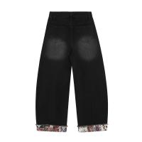 China Classic Denim Pants Featuring Durable Metal Rivets Reinforcing Stress Points Suitable for Retail and Apparel Businesses for sale