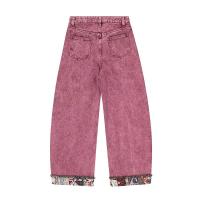 China Classic Denim Pants Featuring Durable Metal Rivets Reinforcing Stress Points Suitable for Retail and Apparel Businesses for sale
