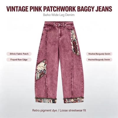 China Classic Denim Pants Featuring Durable Metal Rivets Reinforcing Stress Points Suitable for Retail and Apparel Businesses for sale