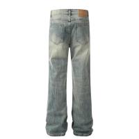 China Relaxed fit casual denim trousers crafted from durable cotton blend fabric ensuring comfort and style for casual daily for sale