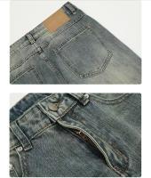 China Relaxed fit casual denim trousers crafted from durable cotton blend fabric ensuring comfort and style for casual daily for sale